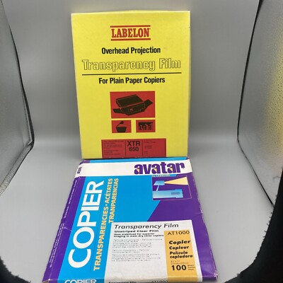 Labelon Transparency Film XTR-650 8 1/2” X 11” 100 Sheets 4mil | eBay