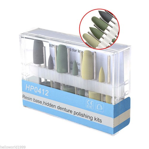 Toboom Dental Resin Base Hidden Denture Polishing Kit HP 0412 Silicone ...