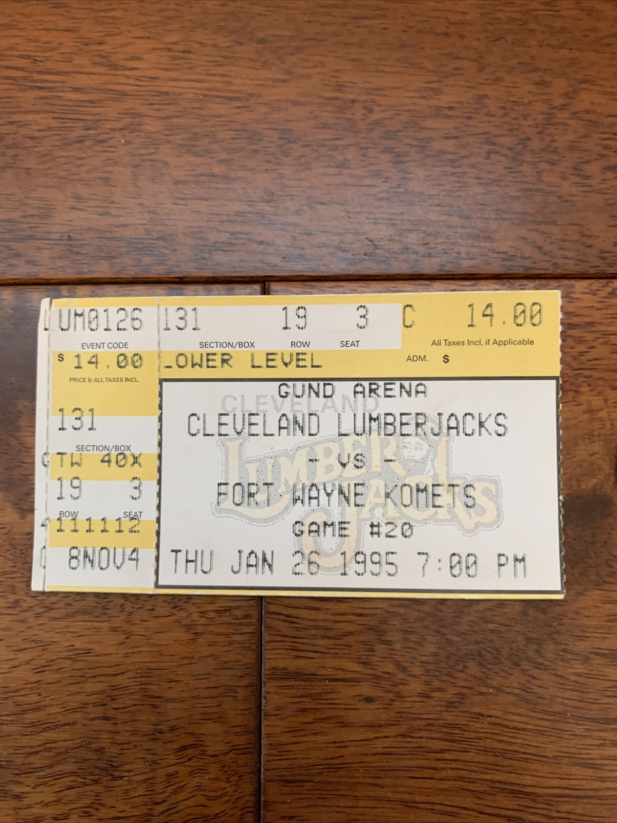 Cleveland Lumberjacks 1994-1995 Hockey Games Tickets Stubs Lot Of ...