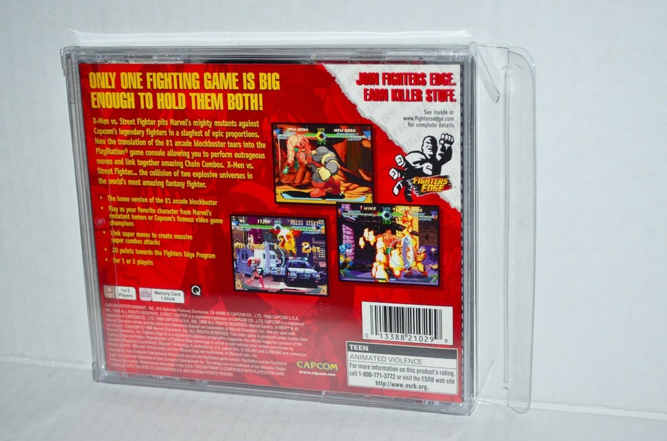 10 Sony PlayStation 1 PS1 Video Game Clear Plastic Protective Cases ...