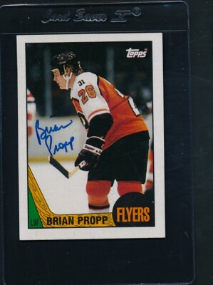 1987/88 Topps #158 Brian Propp Flyers Signed Auto *C9499 | eBay