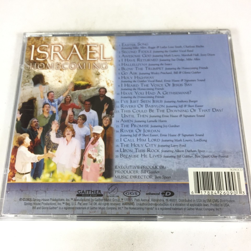 Israel Homecoming by Bill Gaither (Gospel) - AUDIO CD - NEW ...