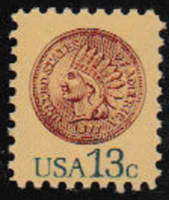 Scott #1734...13 Cent...Indian Head Penny...5 Stamps | eBay