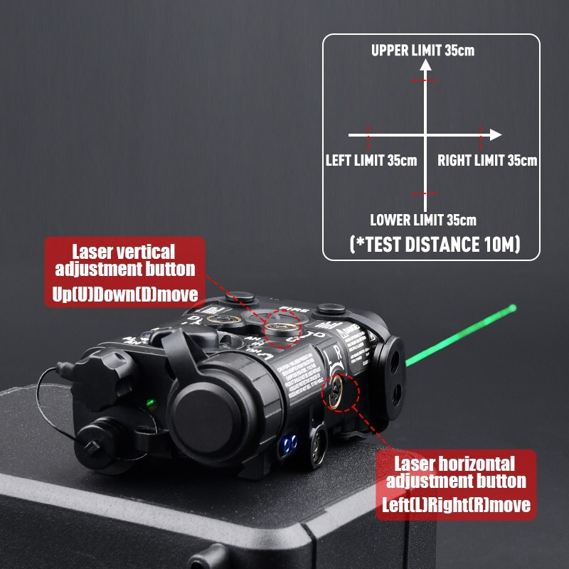 WADSN Metal NGAL Red Green Dot Laser Sight IR Ray Hunting Weapon Laser ...