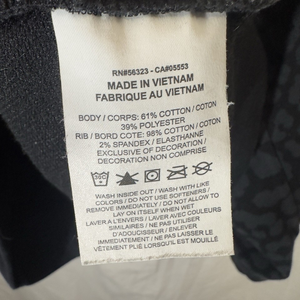 Nike Women's Cropped Hooded Training Sweatshirt Size Medium Cheetah Print Black | eBay UK