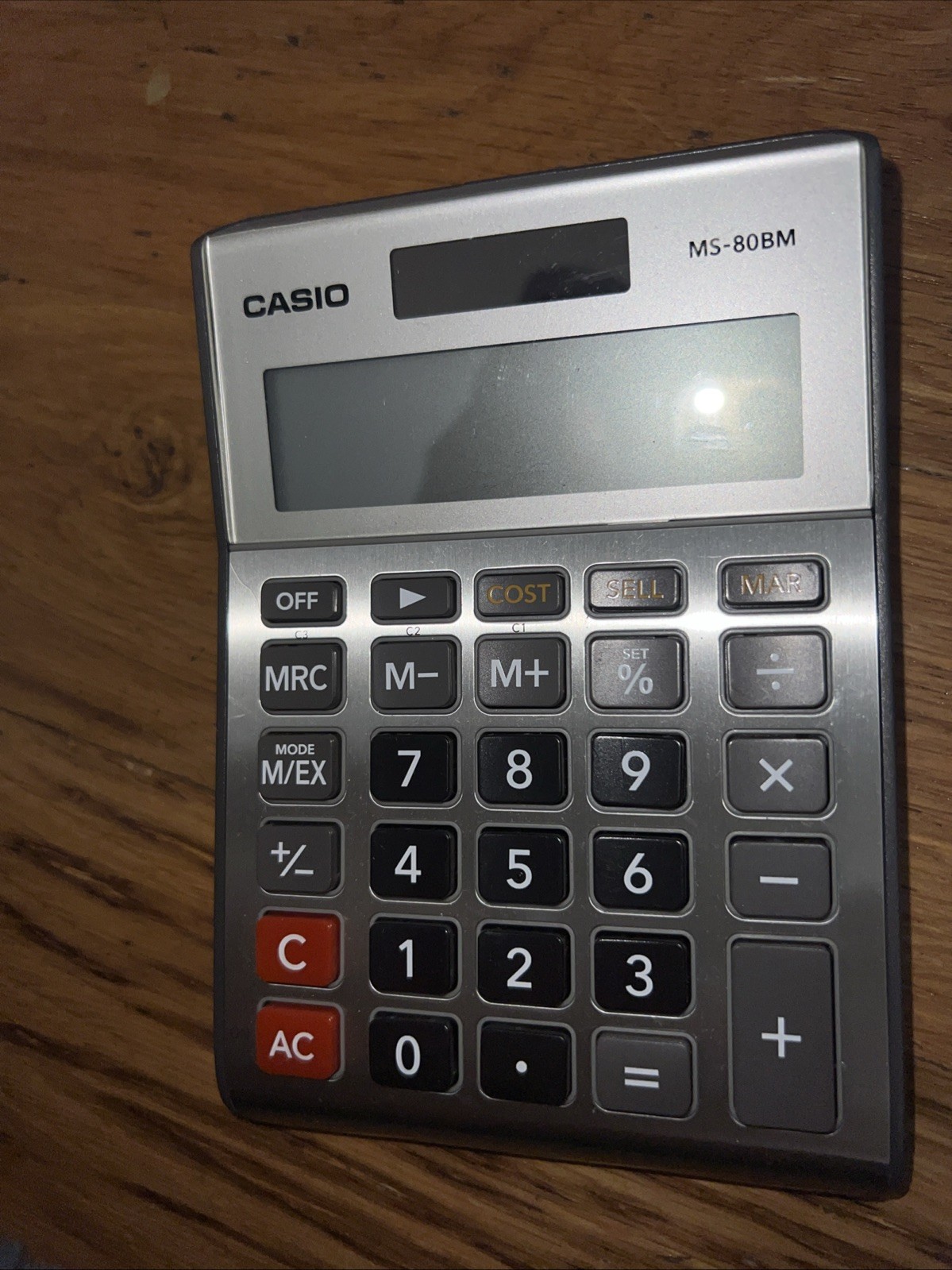 CASIO MS-80BM Standard Function Desktop Calculator Silver | eBay
