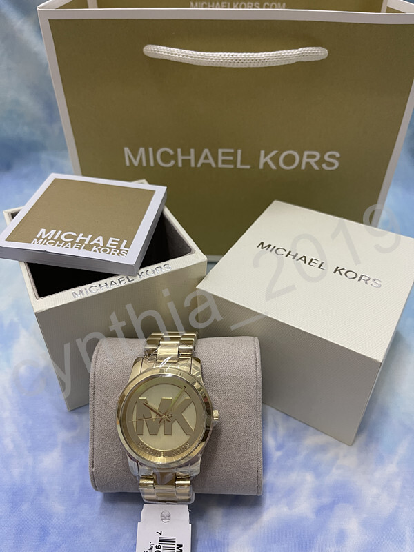 Michael Kors MK5786 Runway 38mm Case Gold-Tone Stainless Steel Women's ...