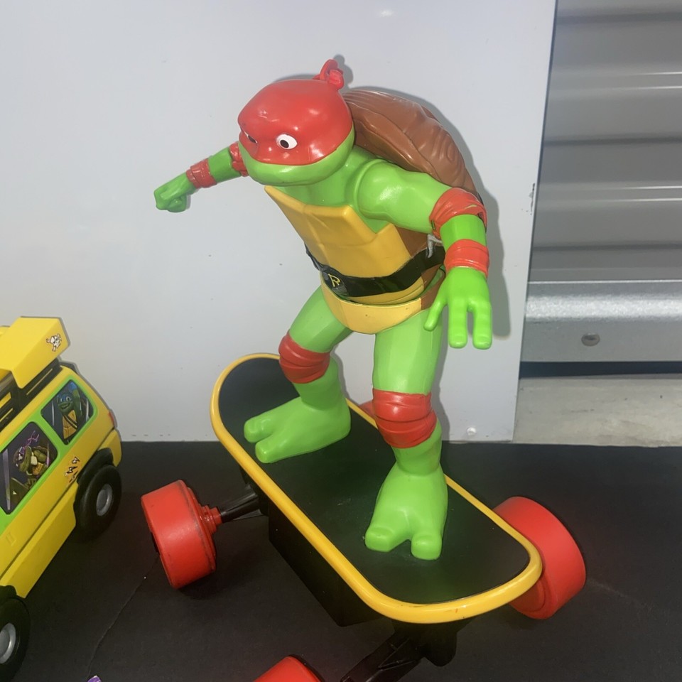 Teenage Mutant Ninja 3 Pack Turtles Raph Cowabunga Skate NO REMOTE ...