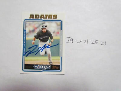 2006 Topps Russ Adams Signed Baseball Card | eBay