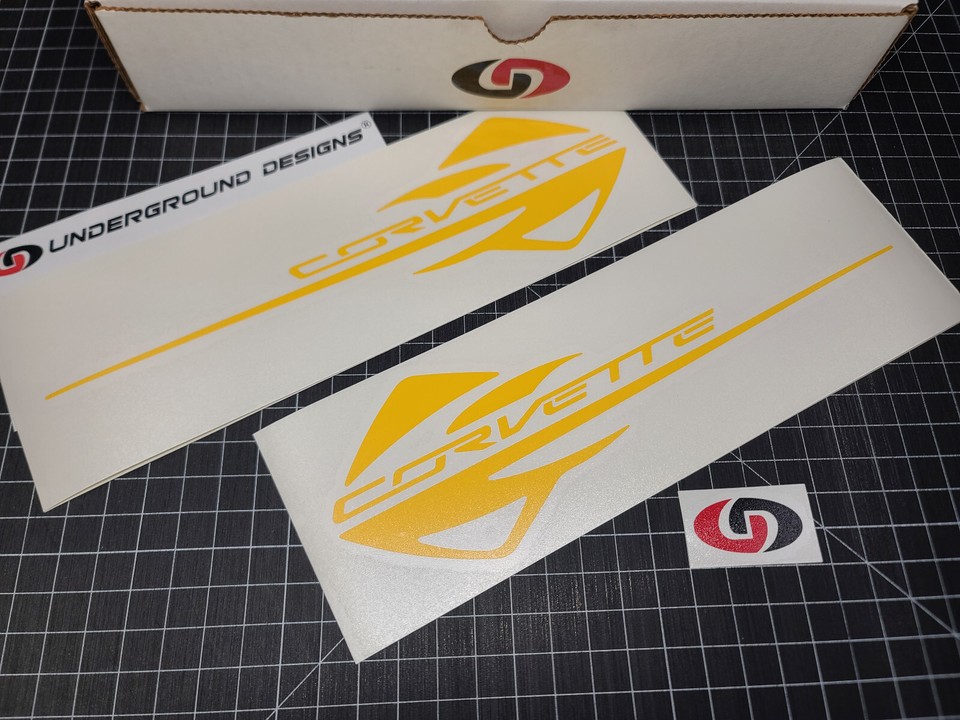 Stingray Corvette Decals (2pk) C7 Style Racing Accent Stickers 2014-19 ...
