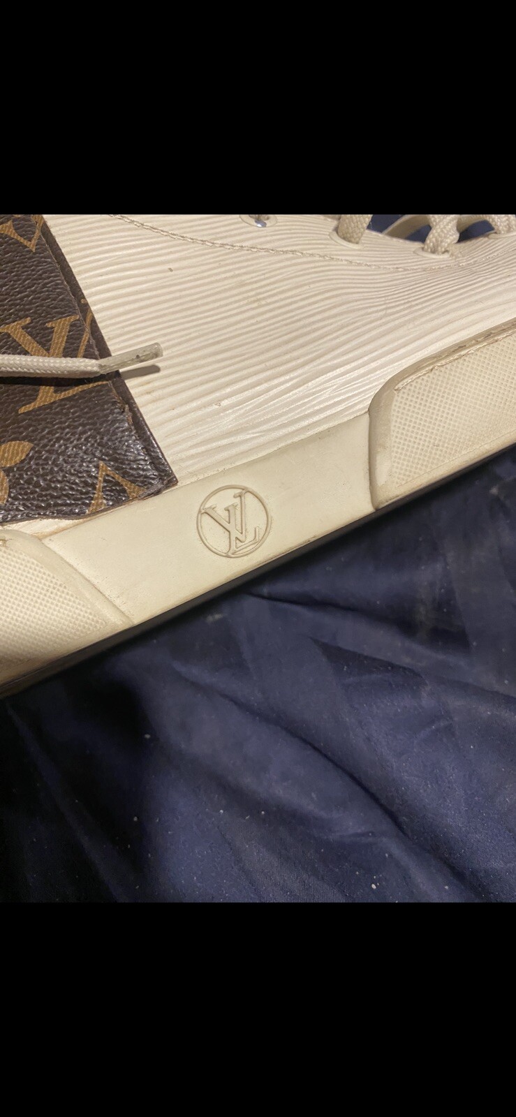 100% AUTHENTIC LOUIS VUITTON MONOGRAM HIGH TOP SNEAKERS SHOES Custom | eBay