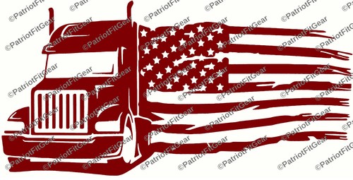 Trucker Life,American Flag,Big Rig,Semi Truck,Semi,Wrecker,CustomVinyl ...