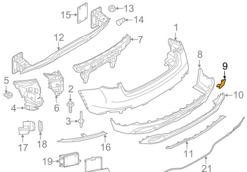 NEW BMW X6 F16 REAR BUMPER TOW HOOK EYE CAP COVER 51127319886 OEM | eBay