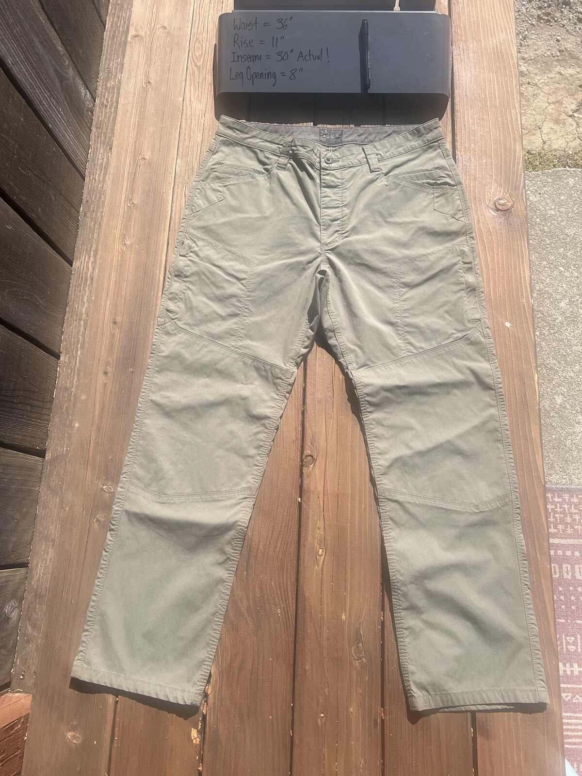 Triple Aught Design TAD Gear Tactical Army Green Cordura Pants 36”x30 ...