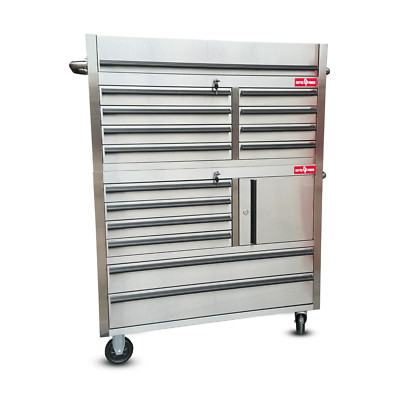 CRYTEC POWER 41 inch Stainless Steel 41 Inch Tool Chest with 14 Drawers ...
