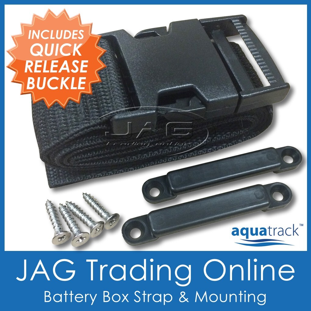 AQUATRACK BATTERY TIE DOWN STRAP - Boat/Marine/Caravan/Hold Fuel Tank ...