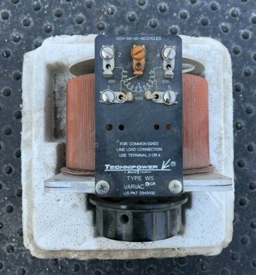 Technipower Type W5 Variac 120 V 6 A 50-60 cycles Adjustable ...