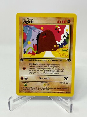 Pokemon Team Rocket 1st Edition Diglett 52/82 Non-Holo Pack Fresh | eBay