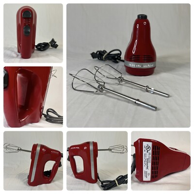 KitchenAid KHM512ER Ultra Power 5-Speed Hand Mixer - Empire Red ...