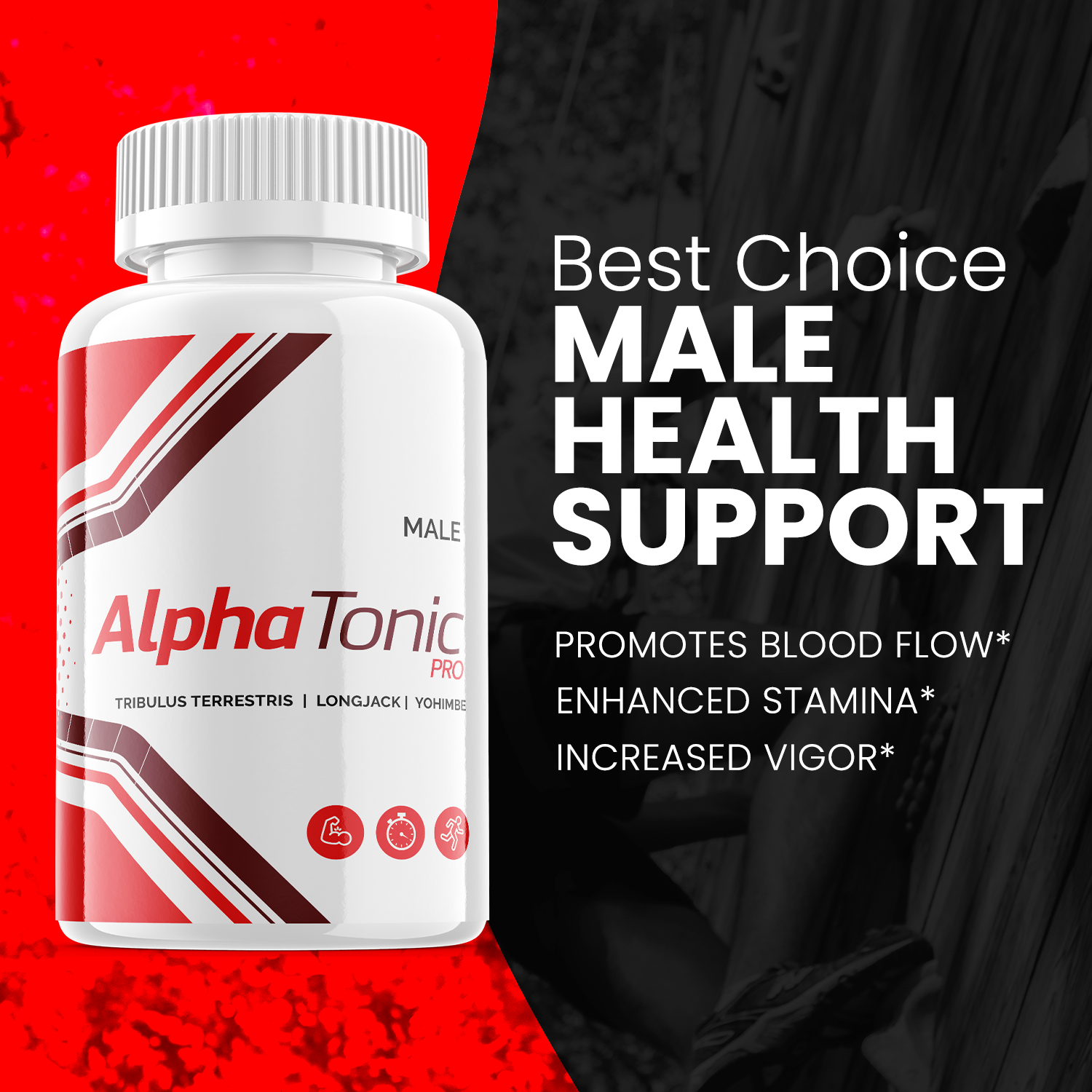 Alpha Tonic for Men AlphaTonic Powerful Male Performance Support (60 ...