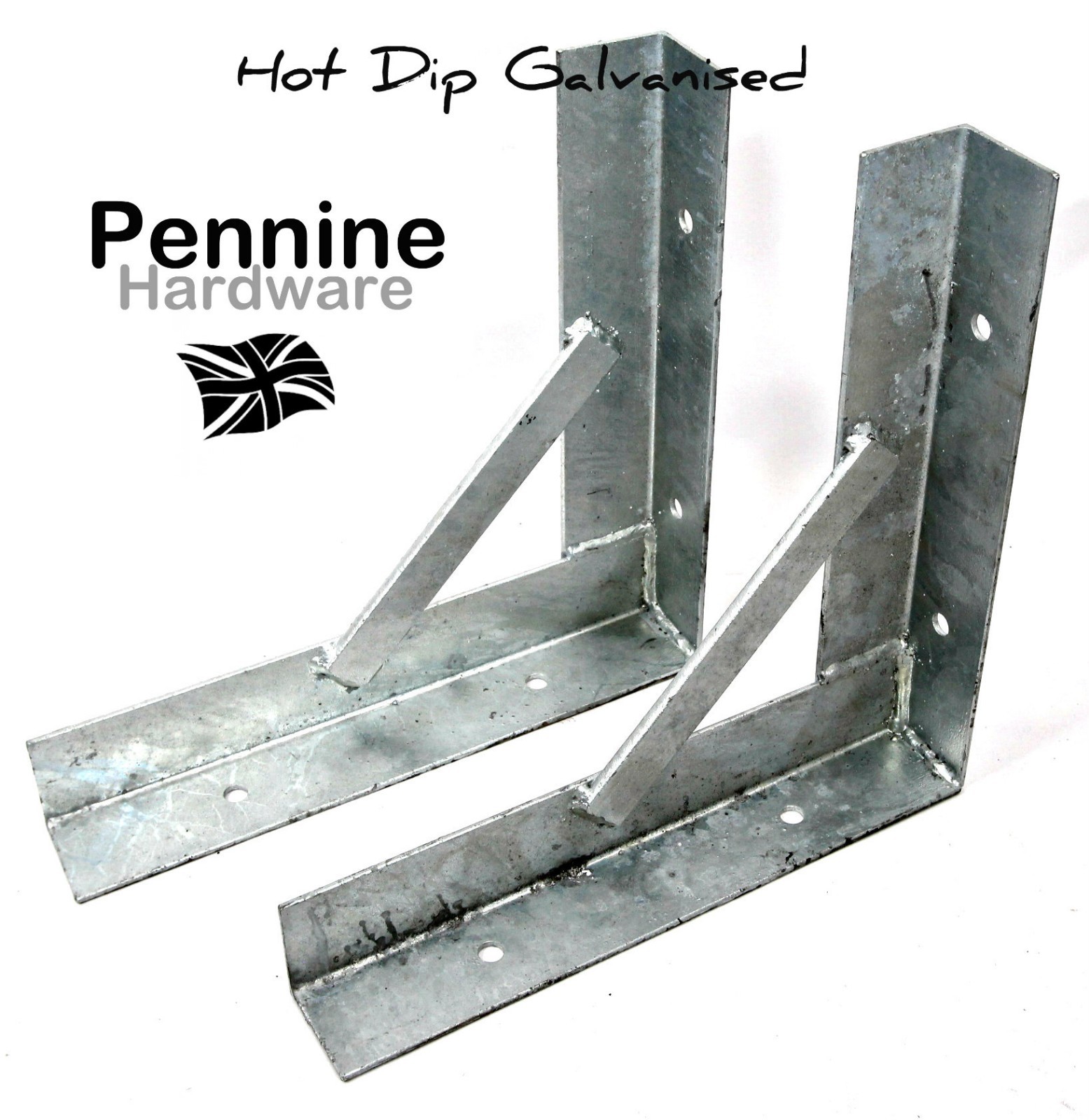 REINFORCED Steel GALLOWS BRACKETS 50 x 50 Angle Iron 4 Sizes ZB | eBay UK