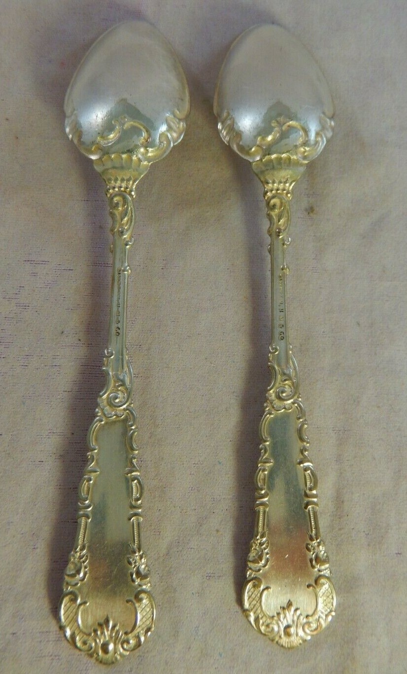 Antique 2 Tea Spoons Simpson, Hall, & Miller Co 1894 Yale Pattern 6 ...