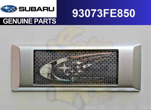 Subaru IMPREZA WRX STI Genuine Rear Emblem Badge Carbon SWRT 93073FE850 ...