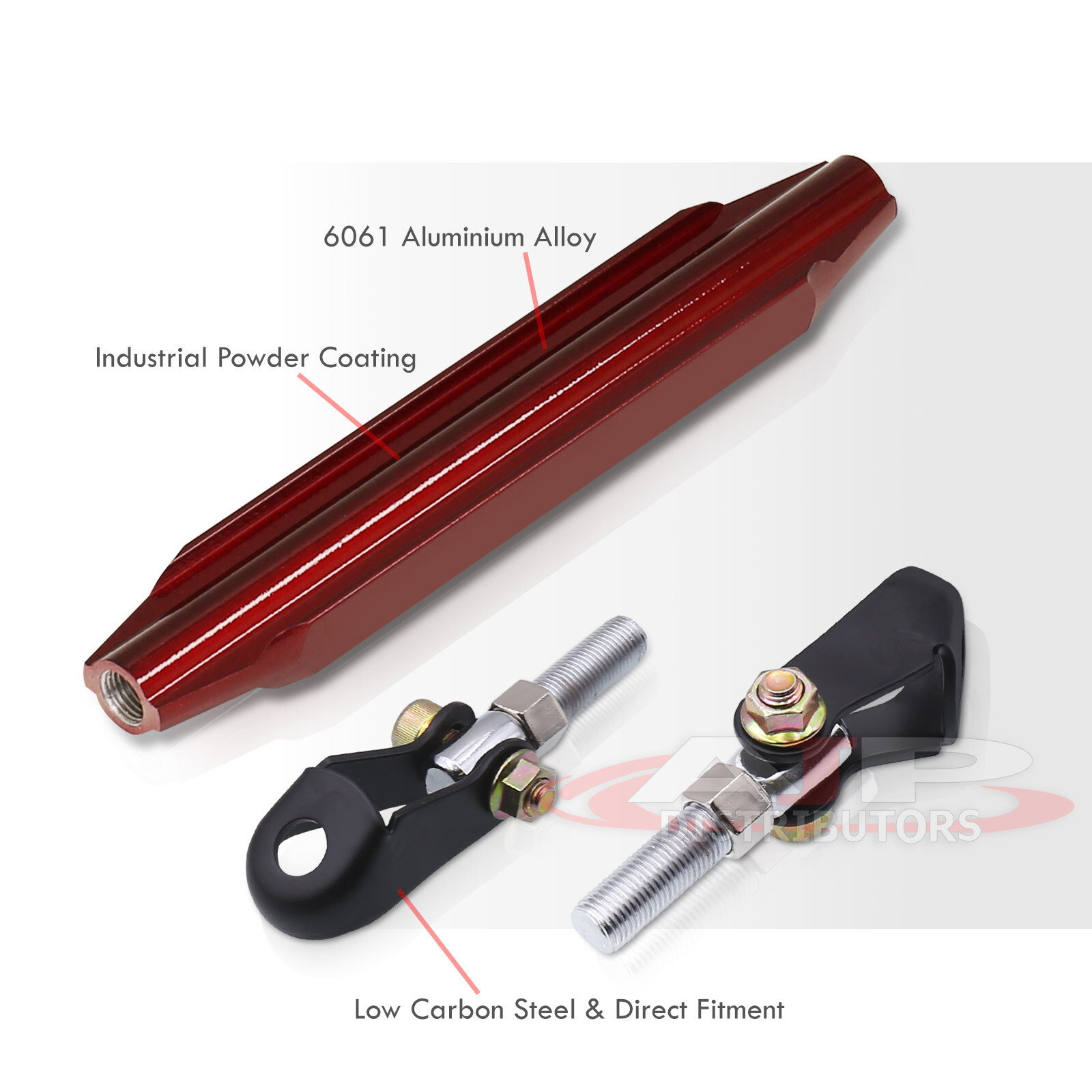 Rear Lower Strut Tower Rod Brace Bar Red For 2002-2006 Acura RSX Type S ...