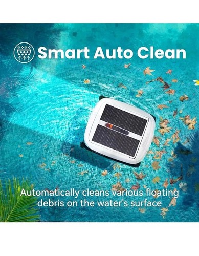 Vidapool Solar Powered Automatic Robotic Pool Skimmer Cleaner,Solar ...