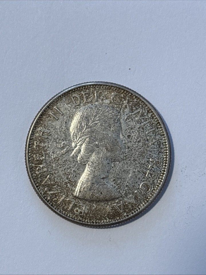 1959 Canadian Silver 50 Cents Half Dollar Coin | eBay