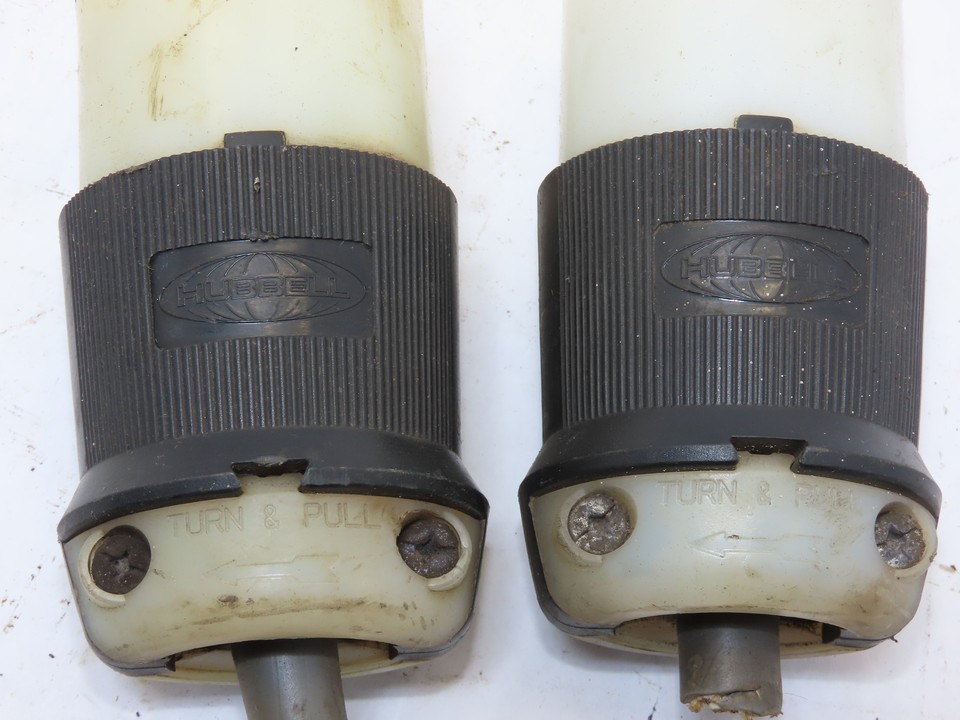 (QTY 2) Hubbell Female Connector Cord Plug Twist Lock NEMA 30A 480V 3Ph ...