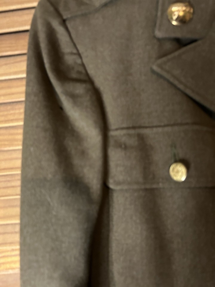 WWII WW2 US Army Military Class A Service Coat Jacket Uniform Wool ...