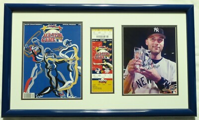 Derek Jeter Signed 2000 ASG MVP Authentic Autographed 27x16 Framed ...