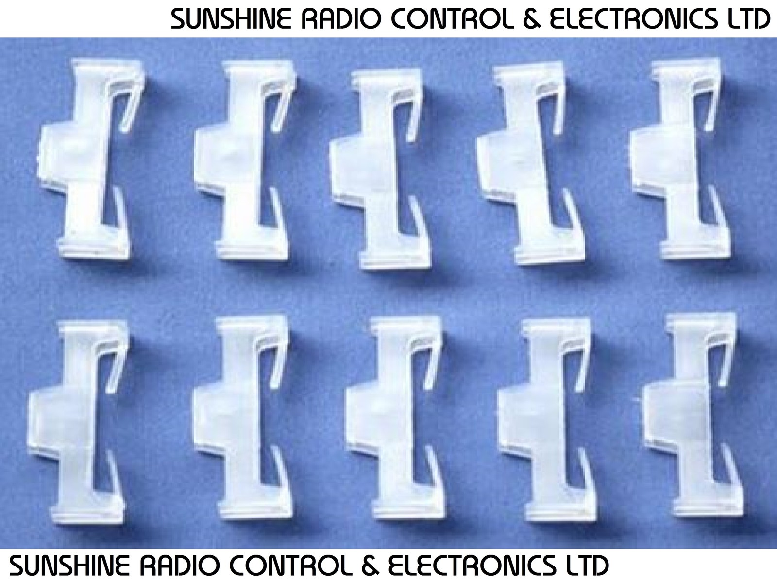 RC Servo Extension Lead Lock Fits Futaba JR Type Plugs X 10 PCS Clear ...