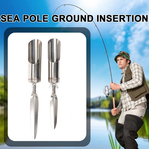 Fishing Rod Stand Ground Plug Insert Fishing Rods Rack Portable Sea ...