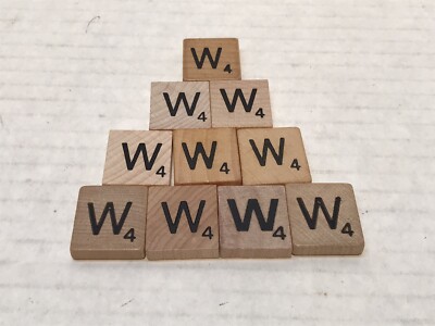 10 Scrabble Letter W Tiles as Replacement Pieces or Crafts | eBay