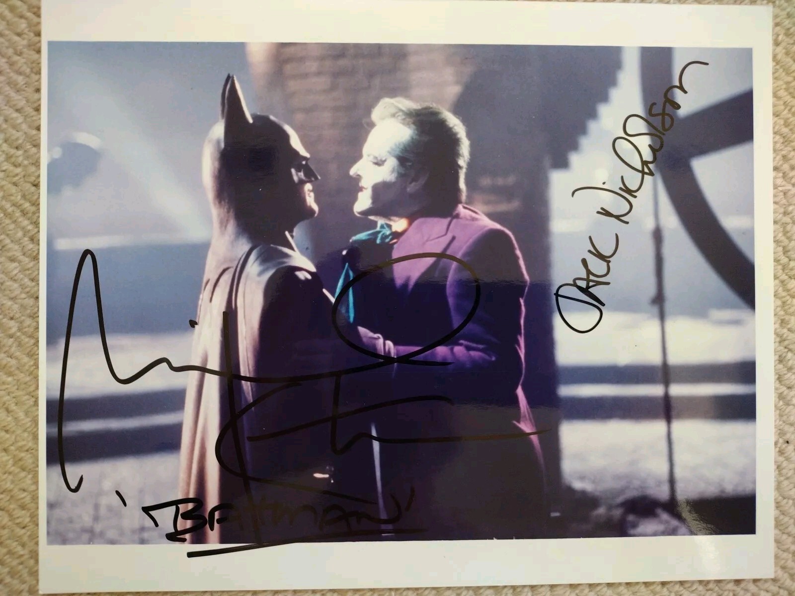 autographed 8x10 photos Michael Keaton, Jack Nicholson . Batman. | eBay
