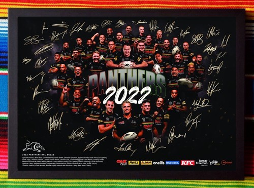 Framed 2022 PENRITH PANTHERS NRL Premiers Poster - 62cm x 44.5cm x 3cm ...