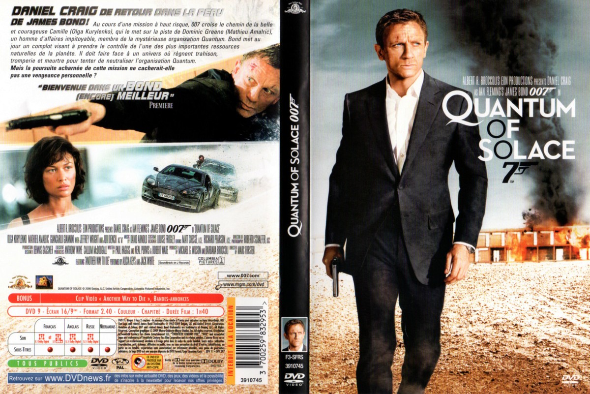 Portada De La Pelicula Quantum Of Solace 'Sin Tiempo Para Morir':