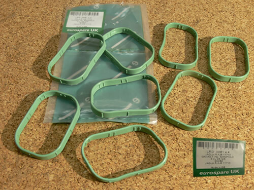 LAND ROVER INTAKE MANIFOLD GASKET RANGE ROVER SPORT 10-13 LR4 SET OF 8 ...