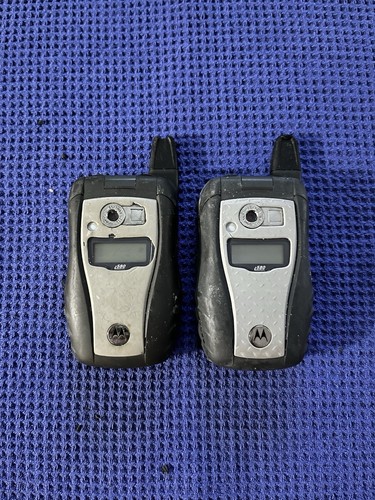 Lot of 2 Motorola i580 Nextel Phones – Rugged PTT Flip Phones ...