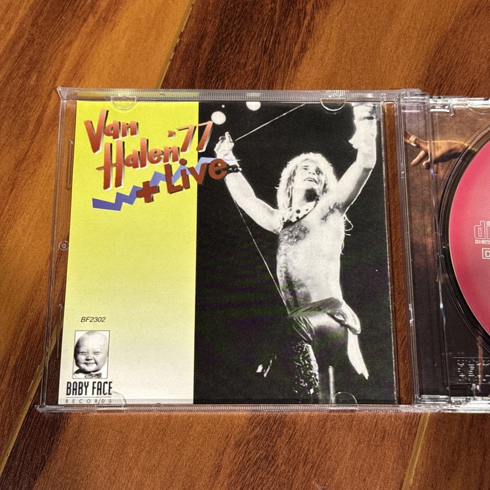 VAN HALEN ‘77 + LIVE RARE CD (1977 Demos & 1975 Live Covers) David Lee ...