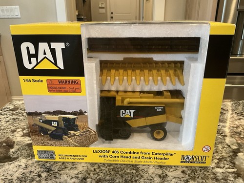 Lexicon 485 Combine from Caterpillar with Corn Head and Grain Header | eBay