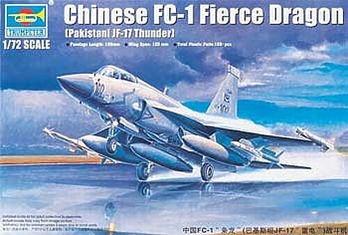 Trumpeter Chinese FC1 Fierce Dragon (Pakistani JF17 Thunder) - Plastic ...