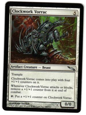 Magic_the_gathering Mirrodin Clockwork Vorrac #156 2003,LP,MTG Uncommon ...