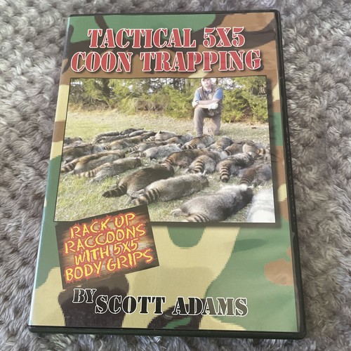DVD "Tactical 5x5 Coon Trapping" By Scott Adams Traps PCG Body Grip ...