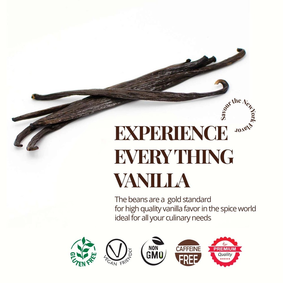 Bulk Vanilla Beans, Gourmet Vanilla Beans For Making Vanilla Extract, 6 ...