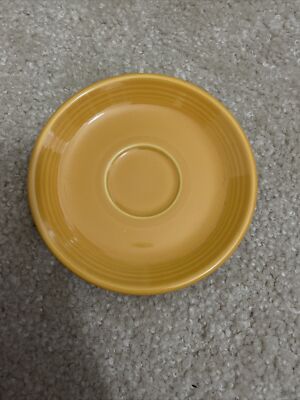 Homer Laughlin FIESTA Yellow Lead Free 6” Saucer Plate Dish | eBay