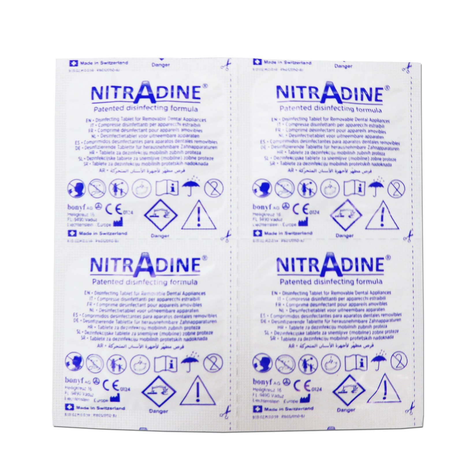 Nitradine x 2 Boxes ~ Cleaning Tablets for Denture, Ortho Retainer ...