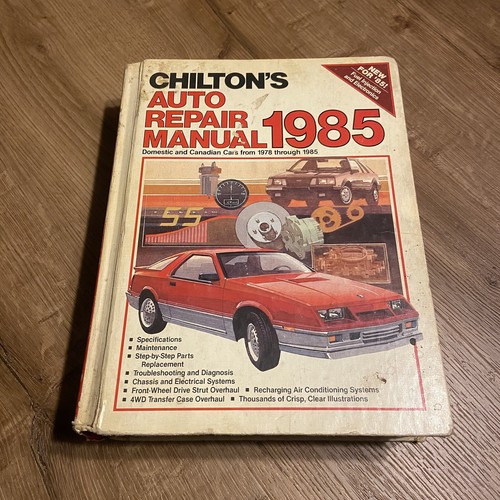 Vintage Chilton's Auto Repair Manual American Cars 1978 - 1985 ...
